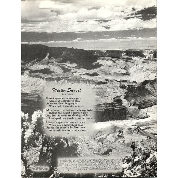 None and/or Unknown | Other | Winter Sunset Ruby Phillipy 97s Poem ...